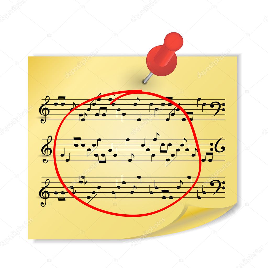 Musical notes abstract background. Vector Illustration Stock Vector by ...