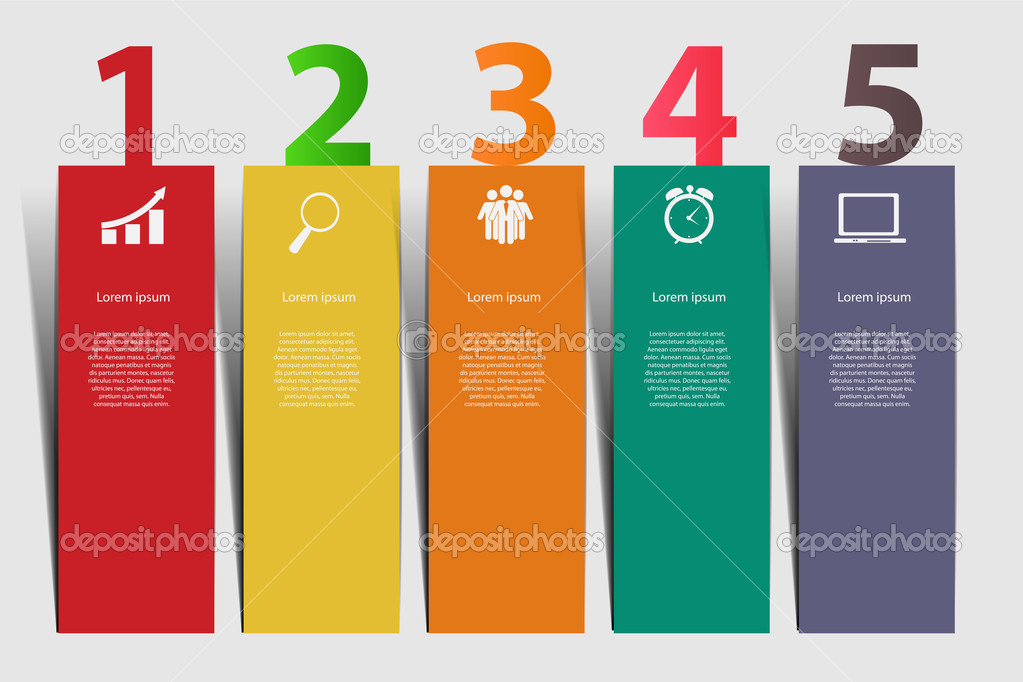 Paper infographics design Stock Vector by ©oleggankod 46595547