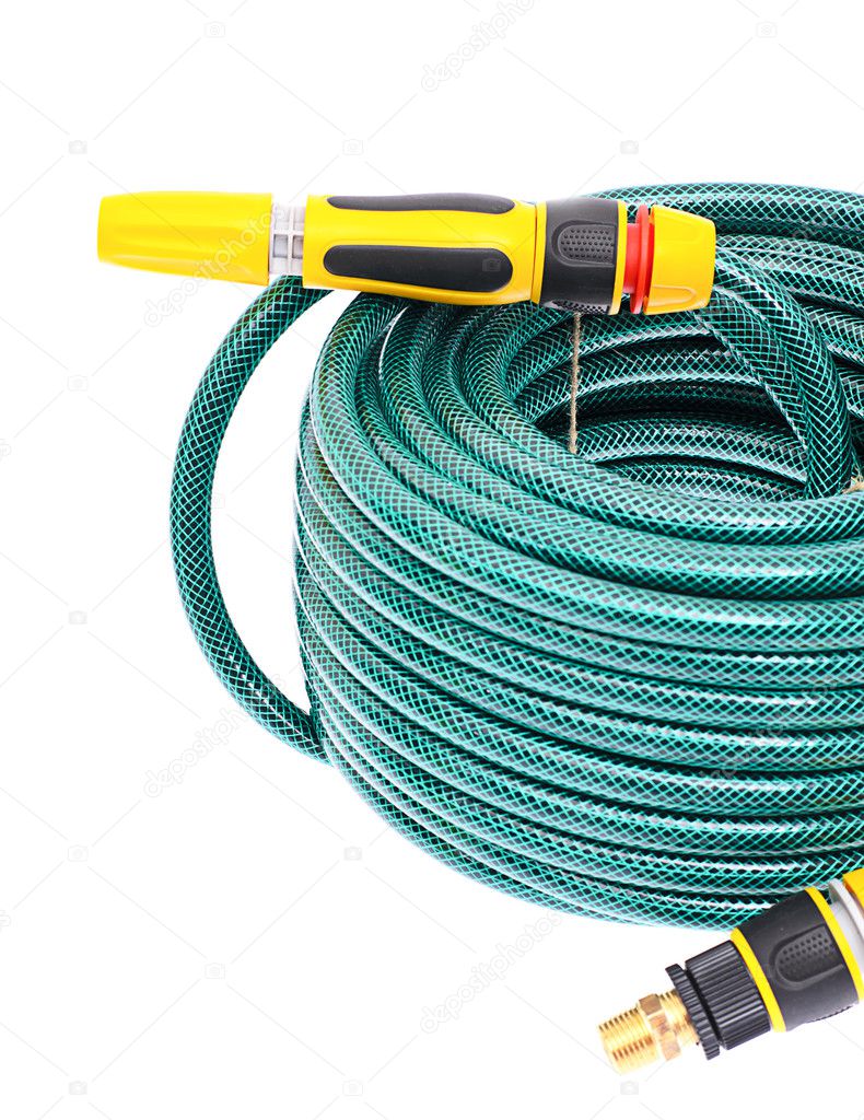 Garden Hose Isolated on White Background — Stock Photo © oleggankod ...
