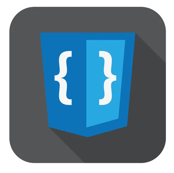 Vector illustration of dark blue shield with javascript line on Stock ...