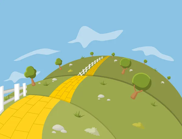 Yellow brick road Vector Art Stock Images | Depositphotos