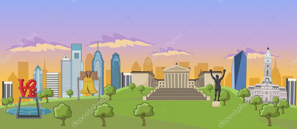 Philadelphia — Stock Vector © deniscristo #51119199