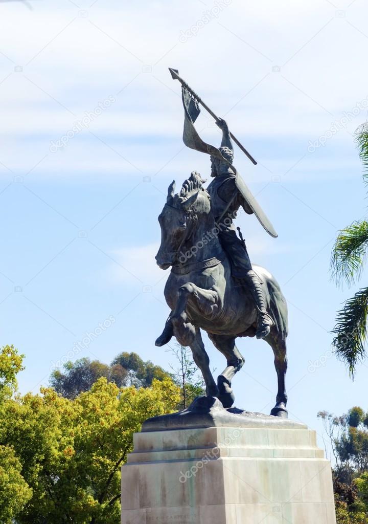 El Cid on horseback statue, Balboa park — Stock Photo © f8grapher #45971949