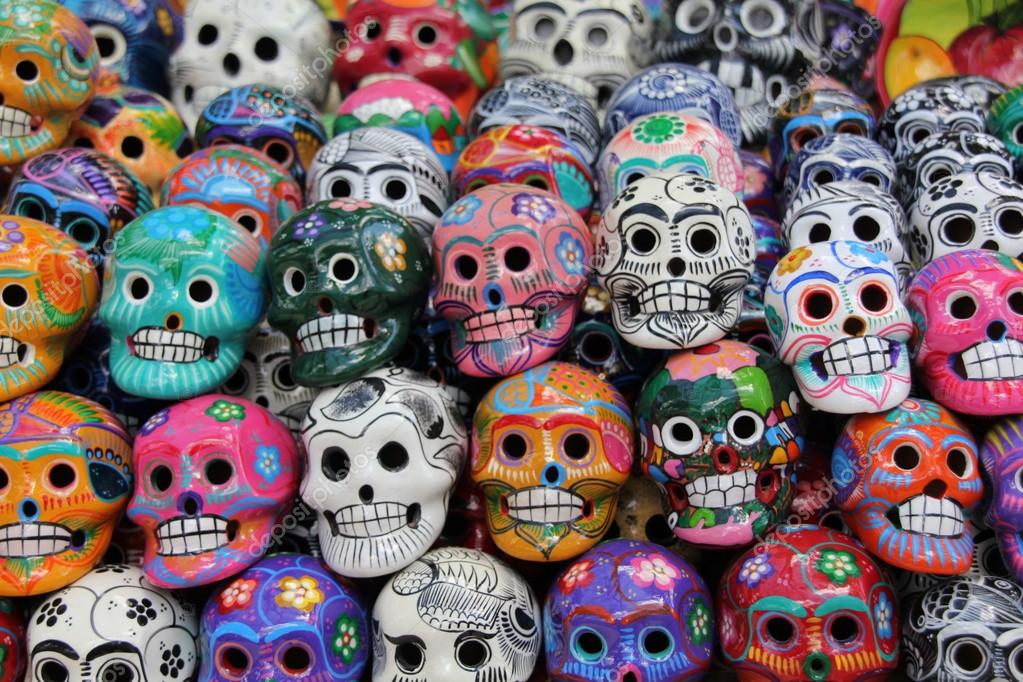 Colourful skull from mexican tradition — Stock Photo © sisqopote #13498534