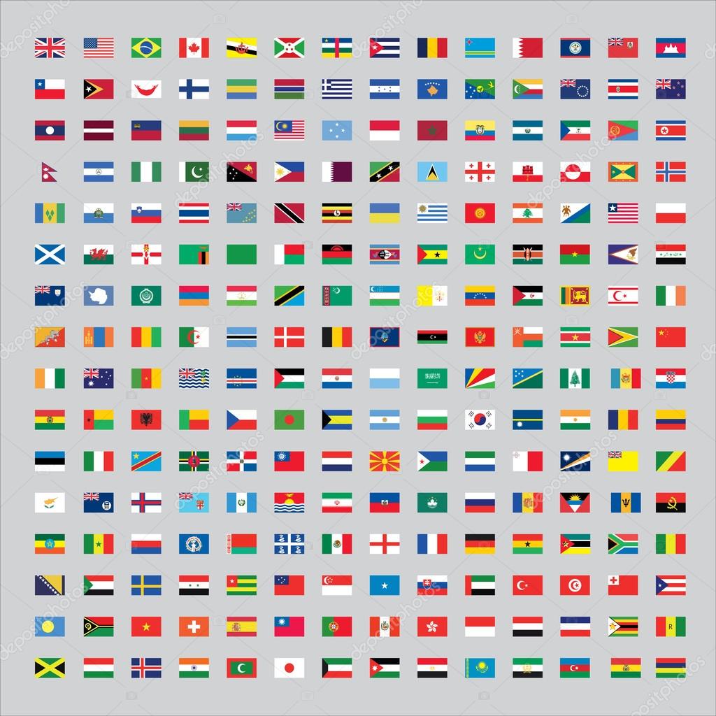 Over 200 Flags of the world — Stock Photo © PaulStringer #47391383