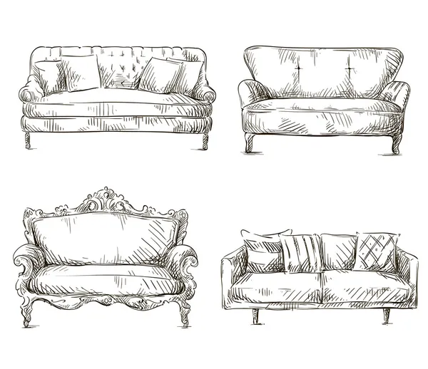 Sofa Vector Drawing
