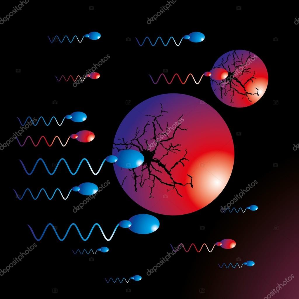 Black background sperm vector art Stock Vector Image by ©a1vector #24946267