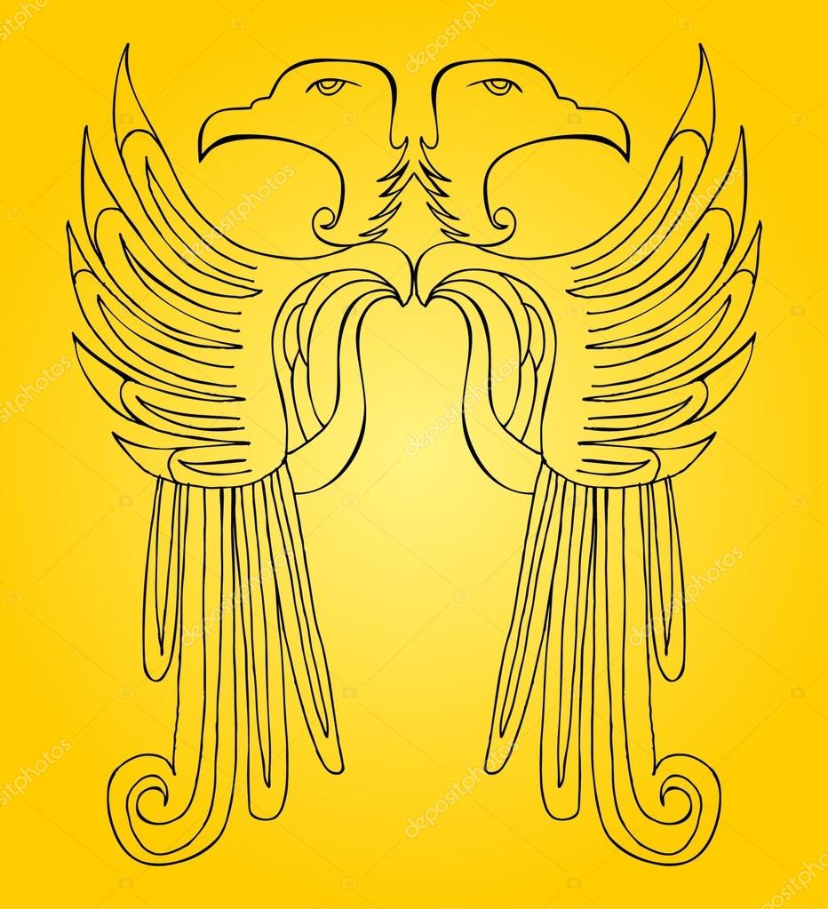 Hand drawing wings vector art Stock Vector by ©a1vector 25212621