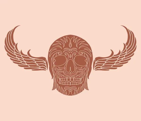 Two Faced Skull With Wings and Sword Stock Vector Image by ©vectorfreak ...