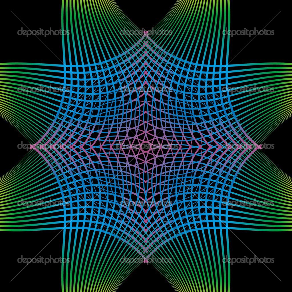 Black background mix color line vector art Stock Vector Image by ...