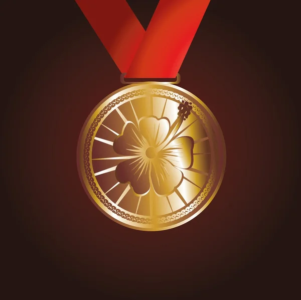 Red ribbon gold medal vector art Stock Vector Image by ©a1vector #31859439