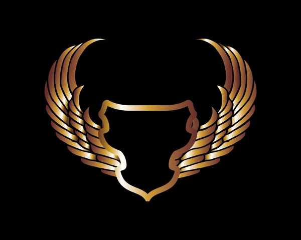 Angel wings shield Stock Vectors, Royalty Free Angel wings shield ...