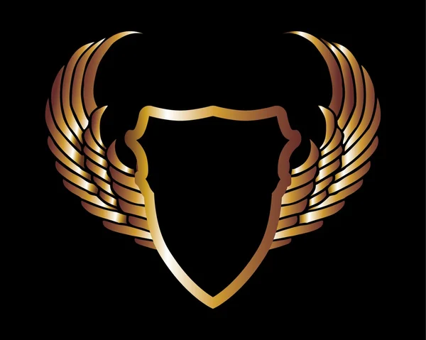 Angel wings shield Stock Vectors, Royalty Free Angel wings shield ...