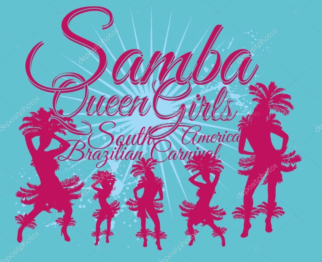 Samba dance girls vector art Stock Vector Image by ©a1vector #34530647
