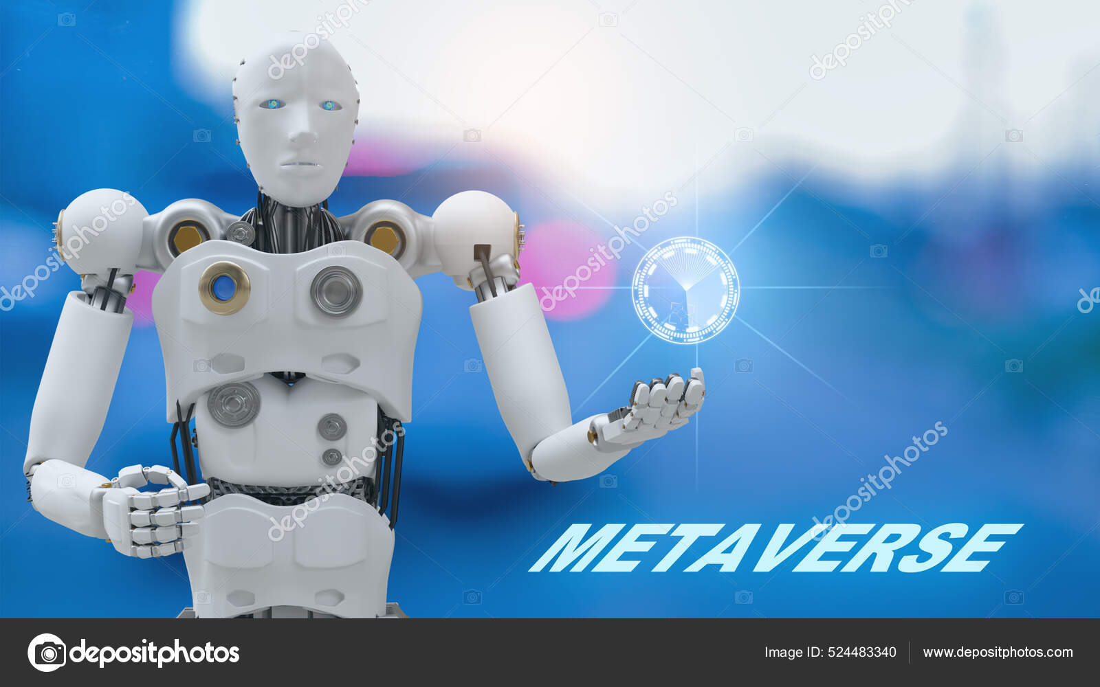 Robot Community Metaverse Avatar Reality Game Virtual Reality People ...