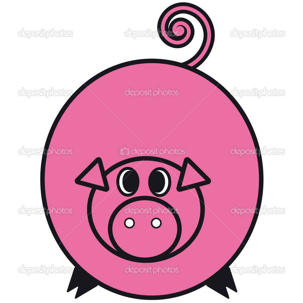 Cerdo rosado Ilustración de stock #14370837 de ©newelle