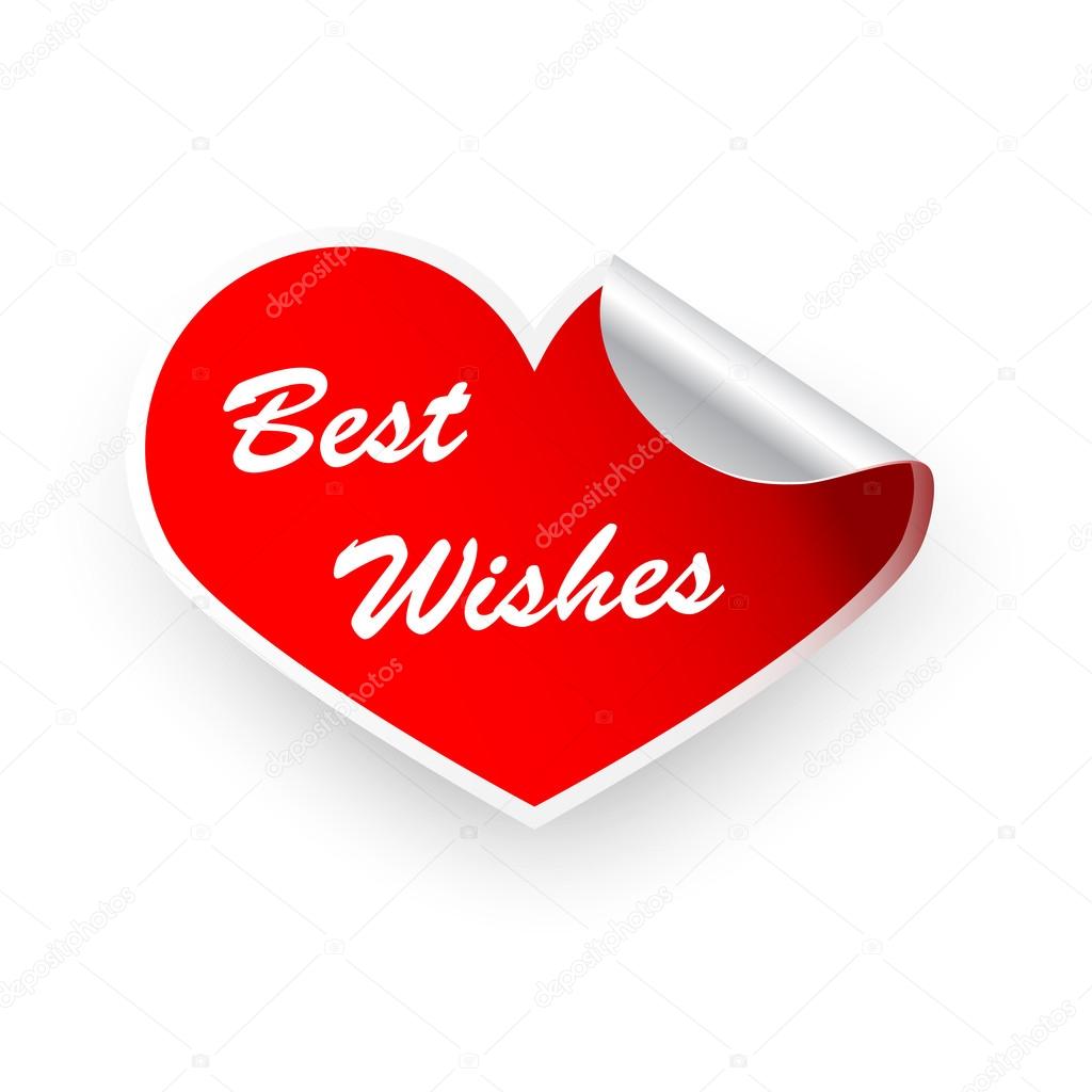 Sticker Valentines heart best wishes Stock Vector Image by ©Negotziant ...