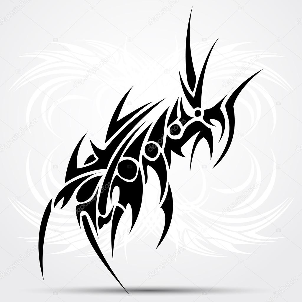 Sharp tribal tattoo Stock Vector Image by ©Negotziant #22693727