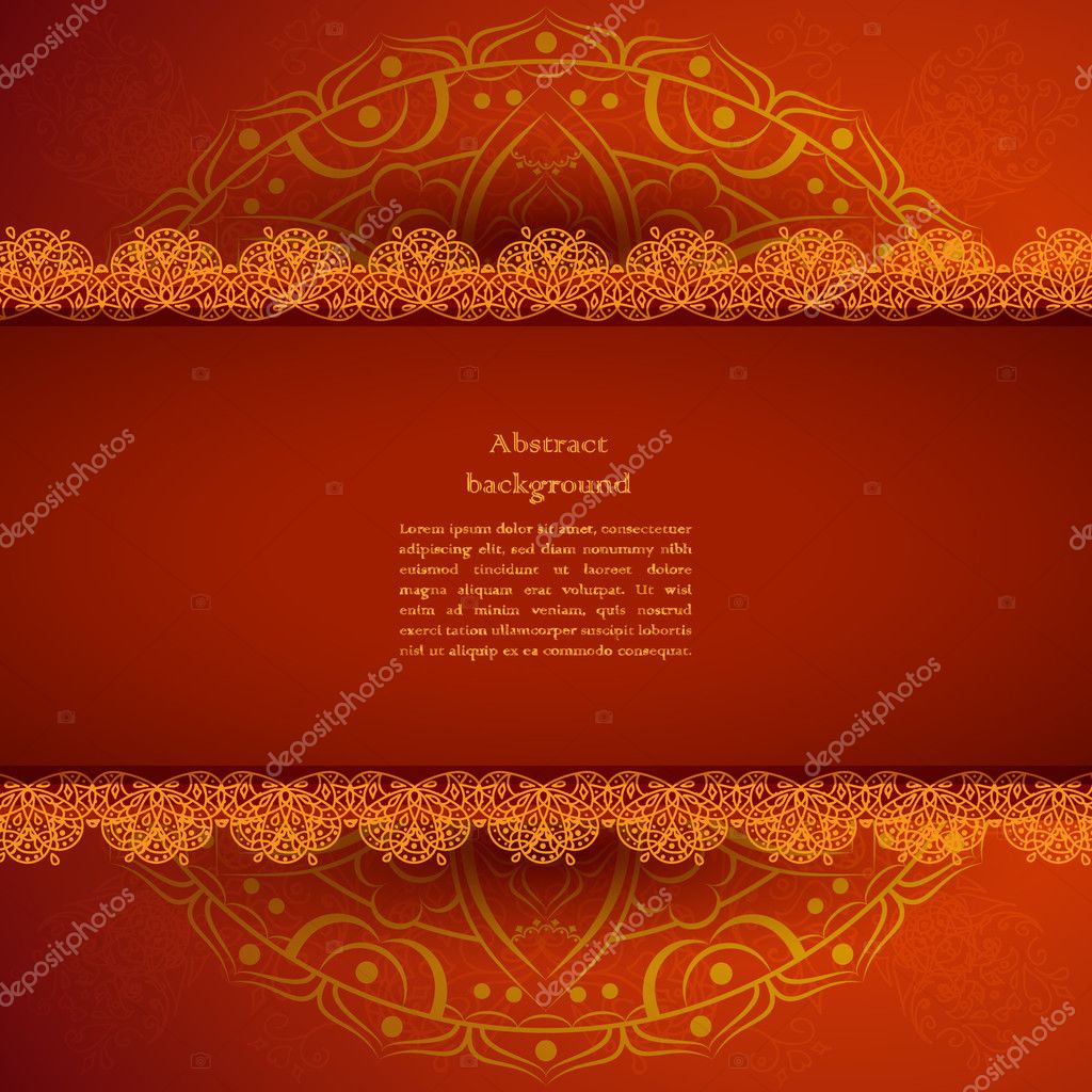 Indian Style Background Red