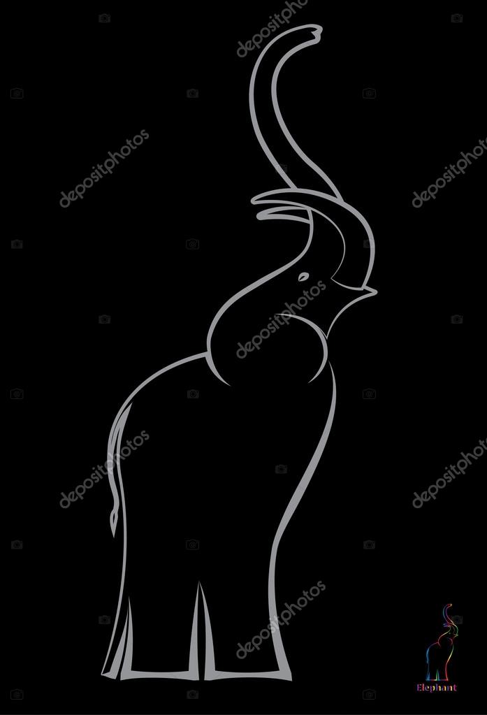 Imagen vectorial de un elefante Vector de stock por ©yod67 30175525