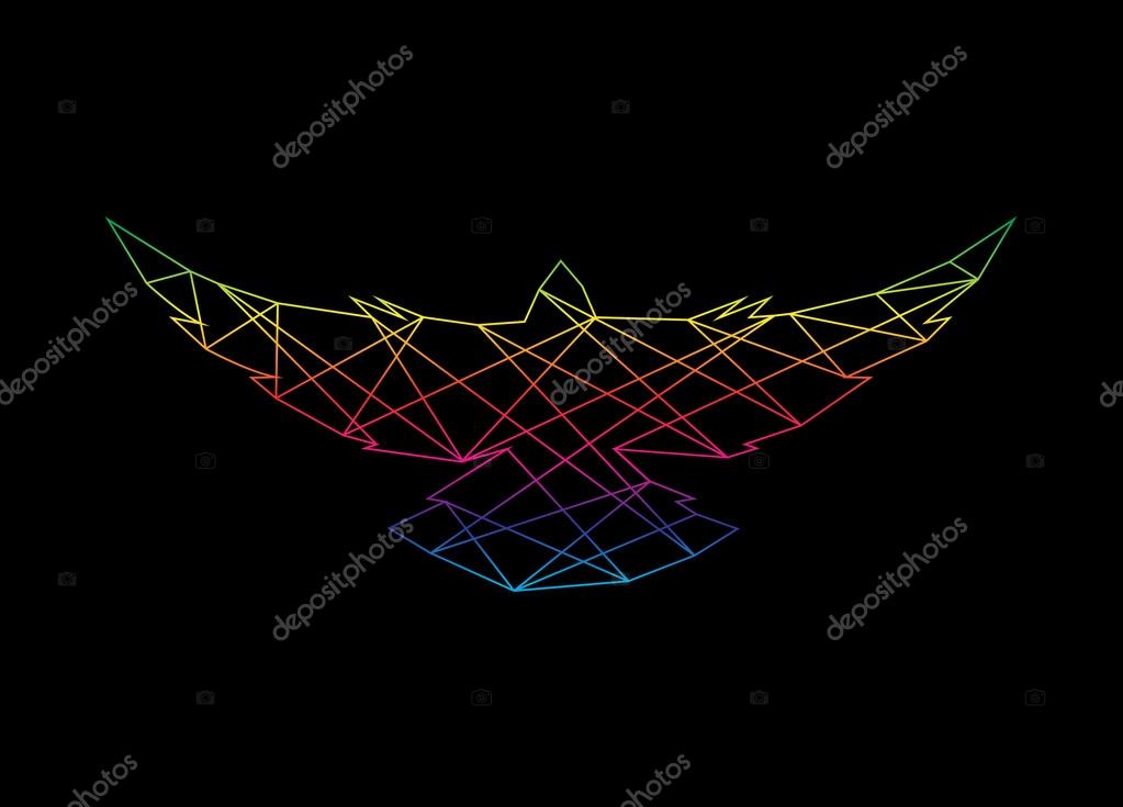 Vector image of an bird polygonal Stock Vector Image by ©yod67 #46490771