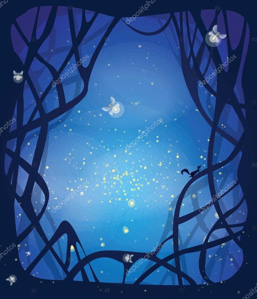 Night magic background Stock Vector Image by ©Broccoly #32286331
