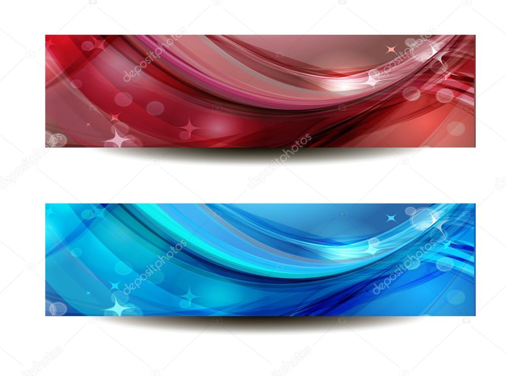 Set of wavy banners Stock Vector Image by ©Kazlouskaya #37541519