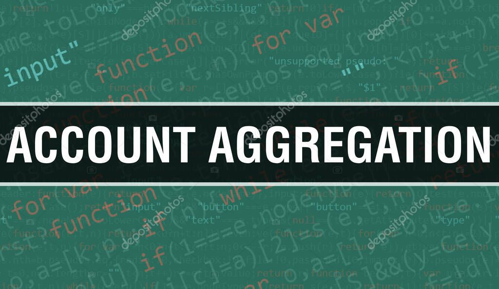 Concepto de agregación de cuentas con partes aleatorias de código de ...