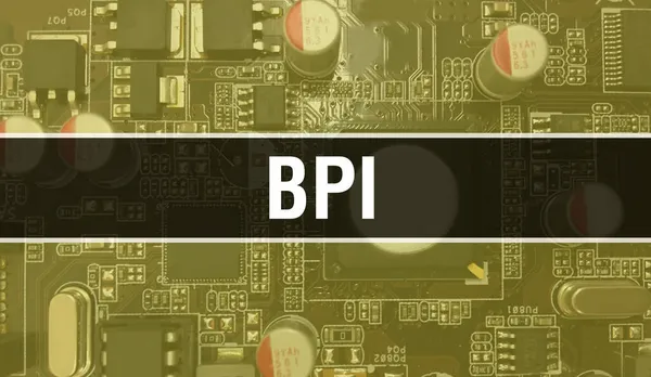 BPI con componentes electrónicos en el fondo de la placa de circuito ...