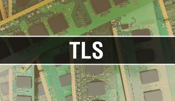 TLS with Technology Motherboard Digital. TLS and Computer Circuit Board ...