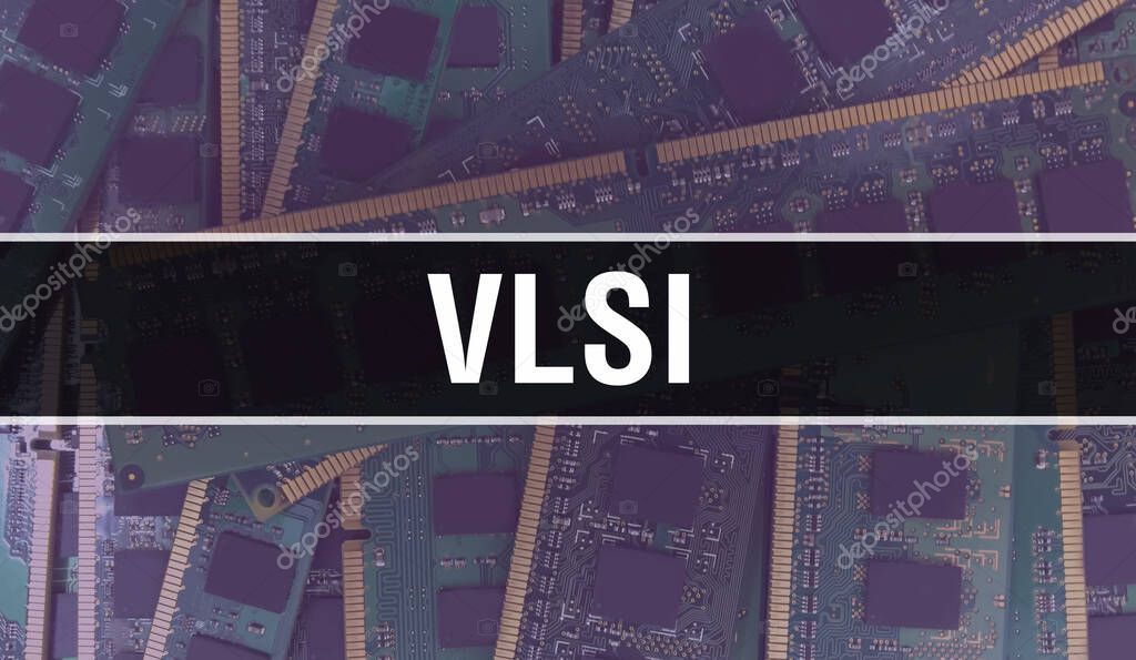 VLSI con tecnología Motherboard Digital. VLSI and Computer Circuit ...