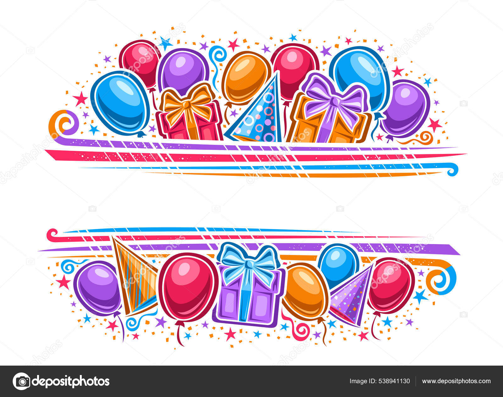 Birthday Border Horizontal Poster Happy Birthday Horizontal