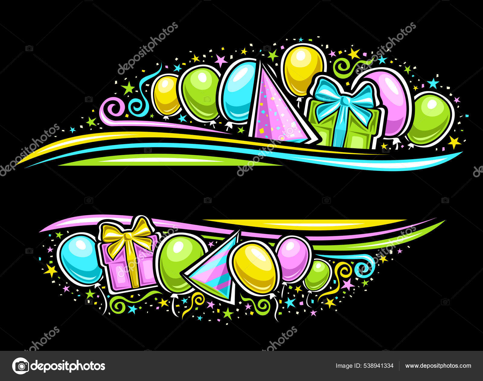 Horizontal Balloon Border