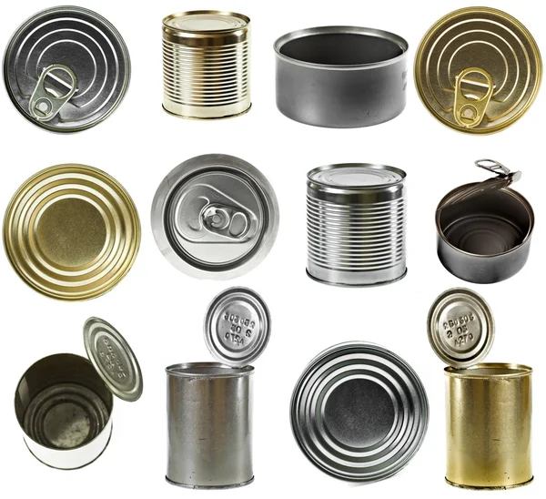 Collection set of tin cans Stock Photo by ©Madllen 50789035