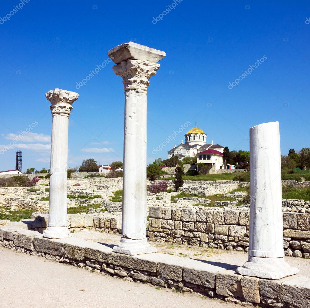 Ancient Greek town Chersonese Stock Photo by ©TravelFaery 25529483