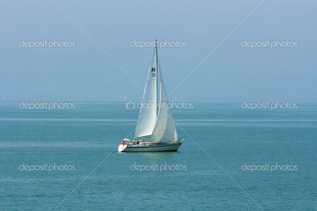 Beautiful sailboat sailing — Stock Photo © aldorado #14067919