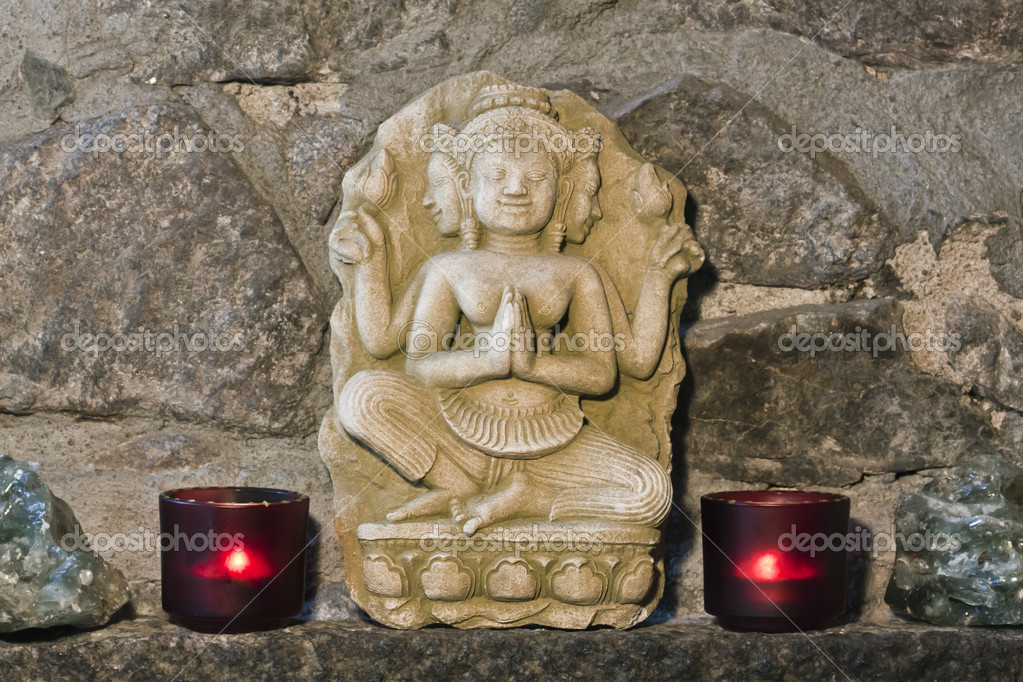 Bouddhist trinity Shiva, Vishnu, Brahma Stock Photo by ©Utopia_88 15458915