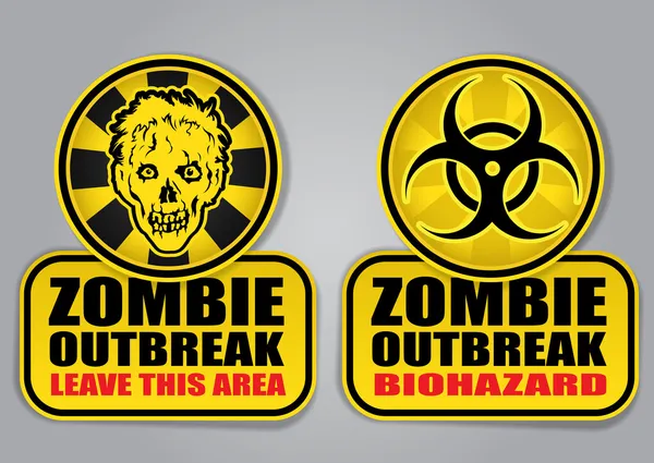 ᐈ Zombie signs stock vectors, Royalty Free zombie apocalypse ...