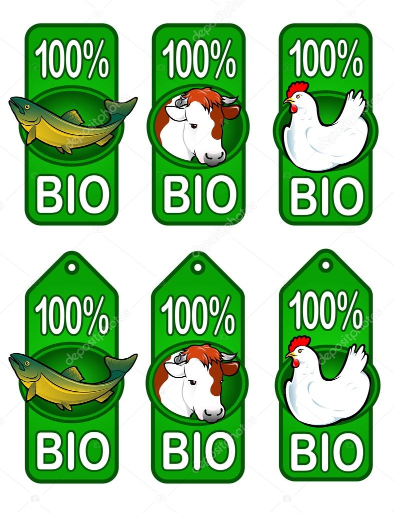 Bio Labels Stock Vector Image by ©renomartin #13704908