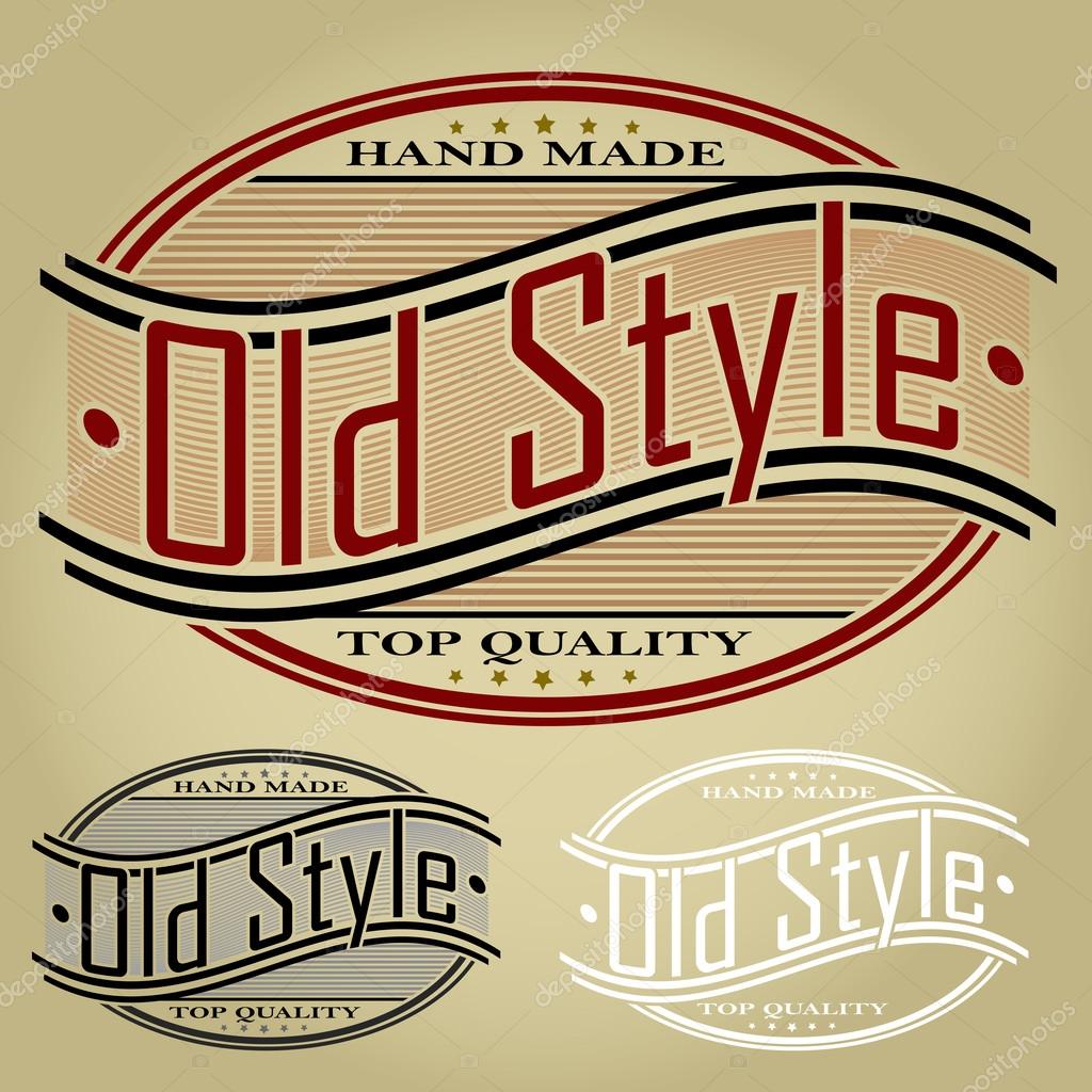 Old Style Retro Styled Seal or Label — Stock Vector © renomartin #20111813