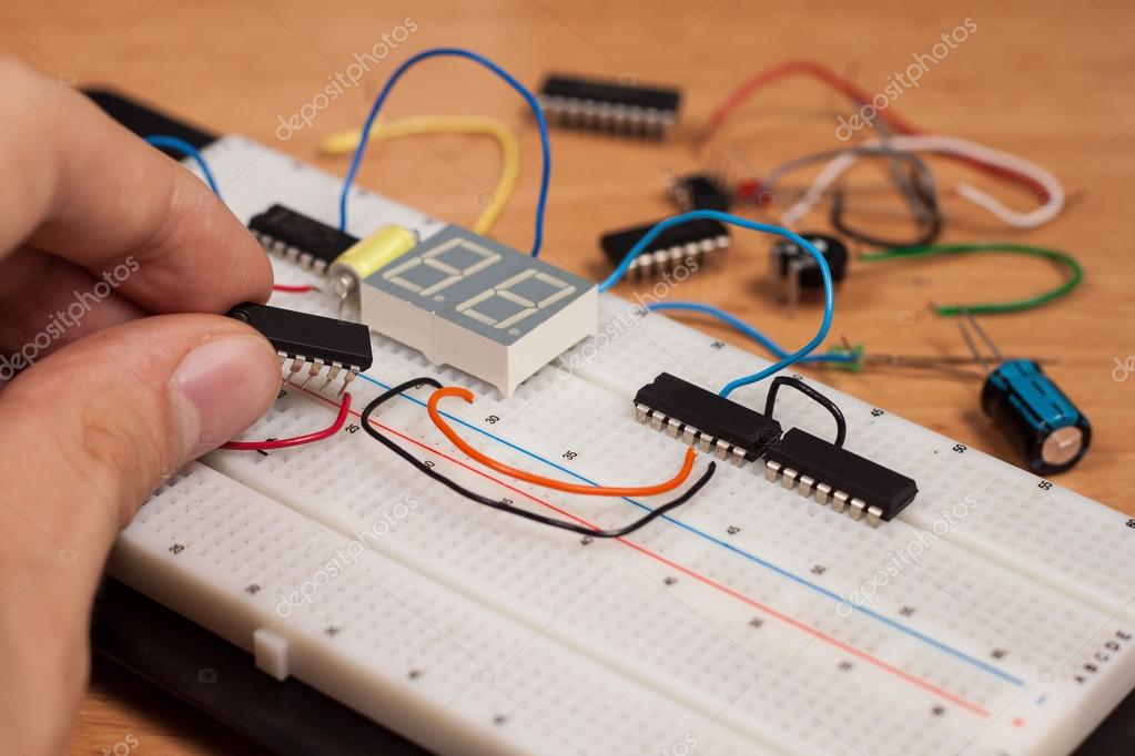 Testing electrical circuit on breadboard — Stock Photo © TomasMikula ... Testing electrical circuit on breadboard — Stock Photo © TomasMikula ...