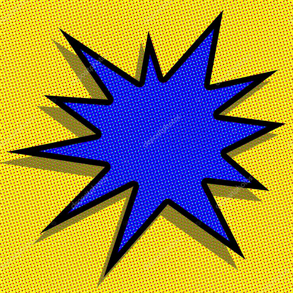 Retro Style Pop Art Burst — Stock Photo © rossstudio #13892013