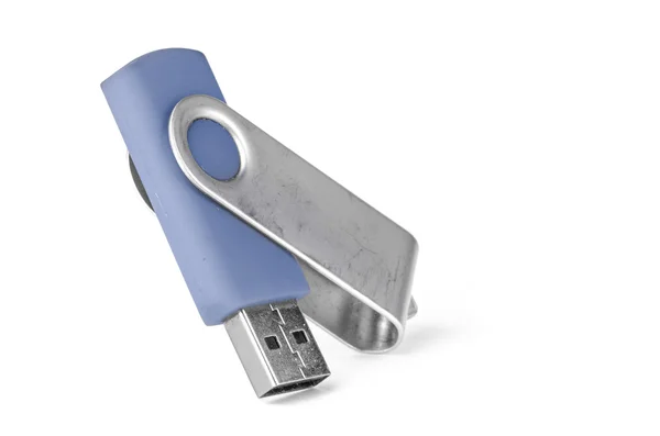 Blue usb memory stick - Stock Image - Everypixel