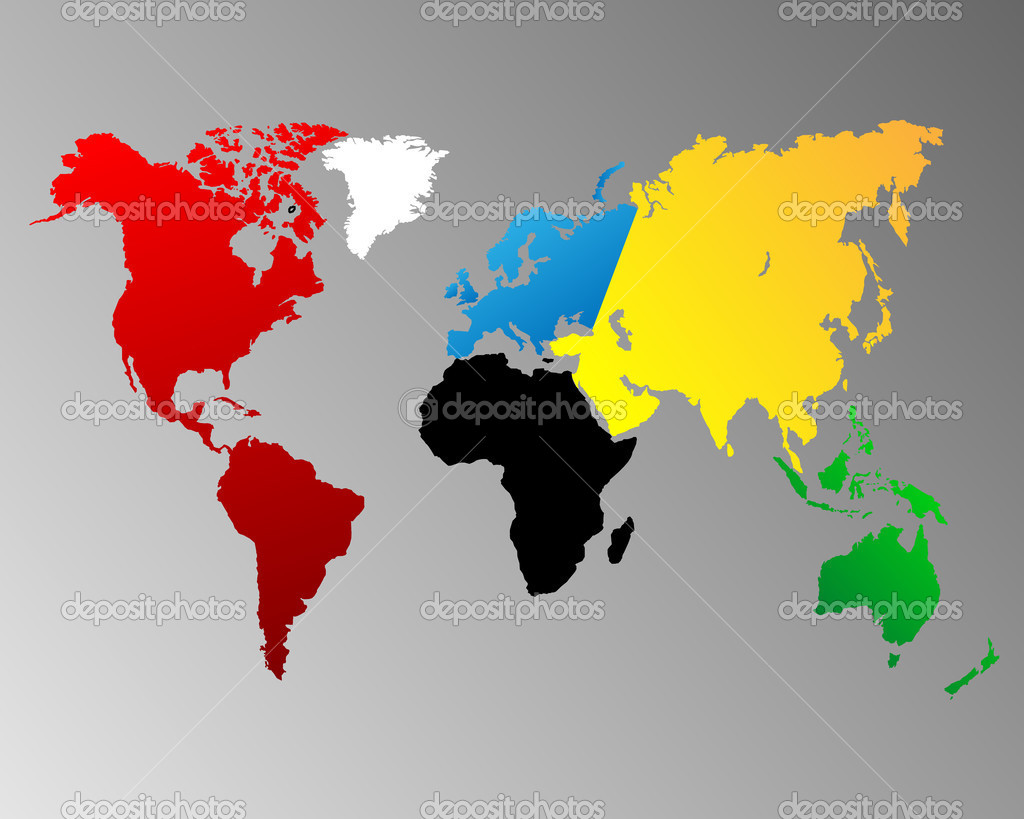 World Map Stock Vector by ©SSSRRUSSIA 27041455