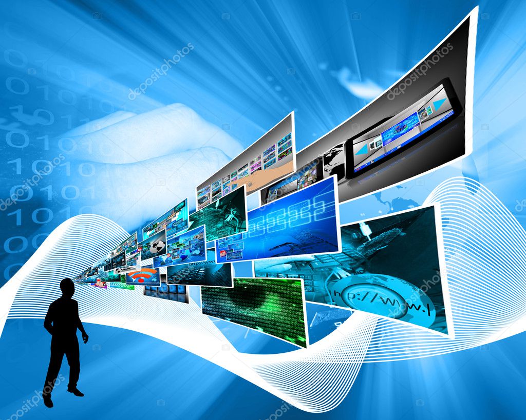 Thoughts of high technology — Stock Photo © SSSRRUSSIA #37215159