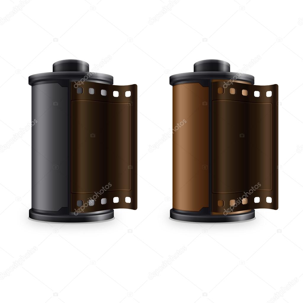 Camera film roll and films — Stock Photo © SailorMnemozine #31049905