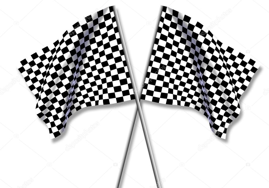Two large Checkered Flag Stock Photo by ©vitanovski 30090459