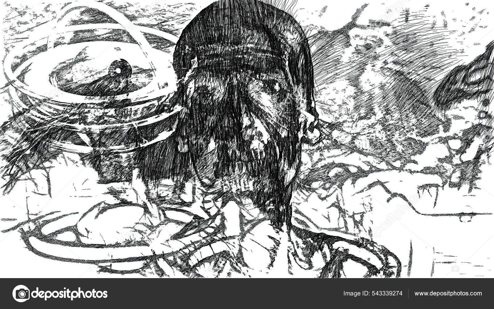 Illustration Horror Zombie Comic Style Stock Illustration by ...