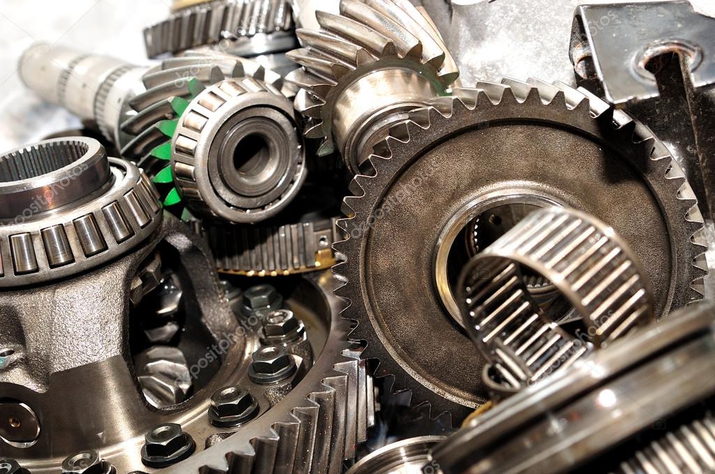 Stack of Gearbox parts. — Stock Photo © lorakss #47031493