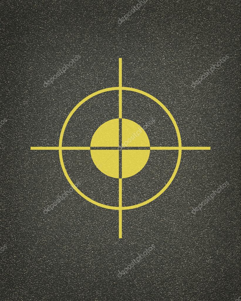 Target on an asphalt texture — Stock Photo © slena #14205925